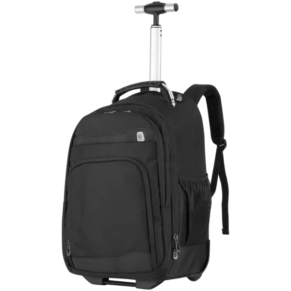 Volkano Lincoln 15.6" Laptop Trolley Backpack - Black - Volkano