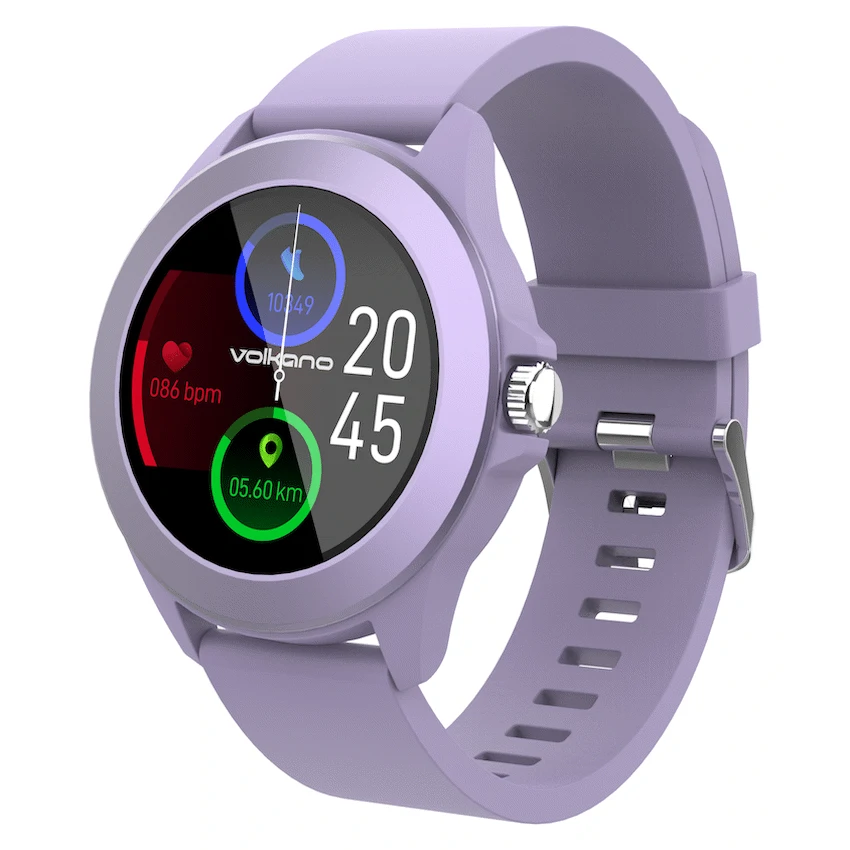 Volkano Splash Series Round Smartwatch - Purple - Volkano