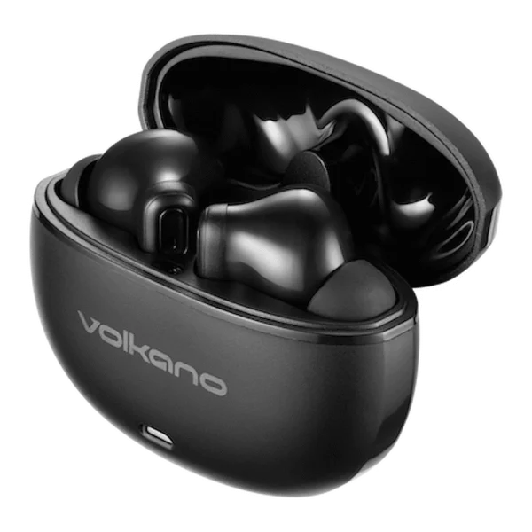 Volkano Pulse Series True Wireless Earphones with Charging Case - Black ...