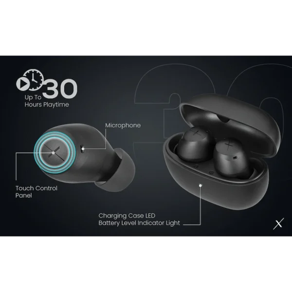Volkano X VXT200B True Wireless Earphones with Hybrid Active Noise ...